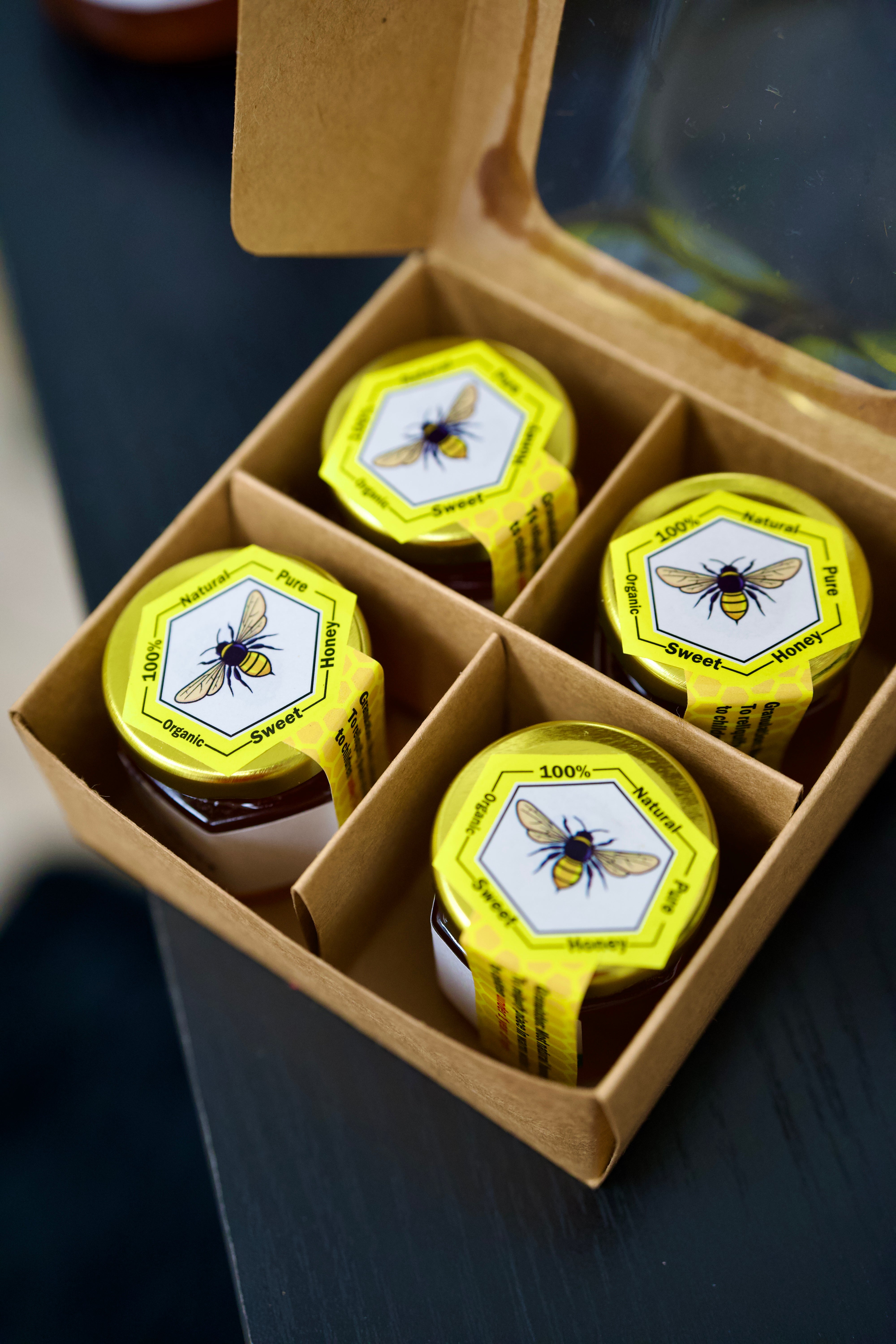 🍯 Mini Honey Flight Collection – 4-Pack Samplers (1.5 oz each ...